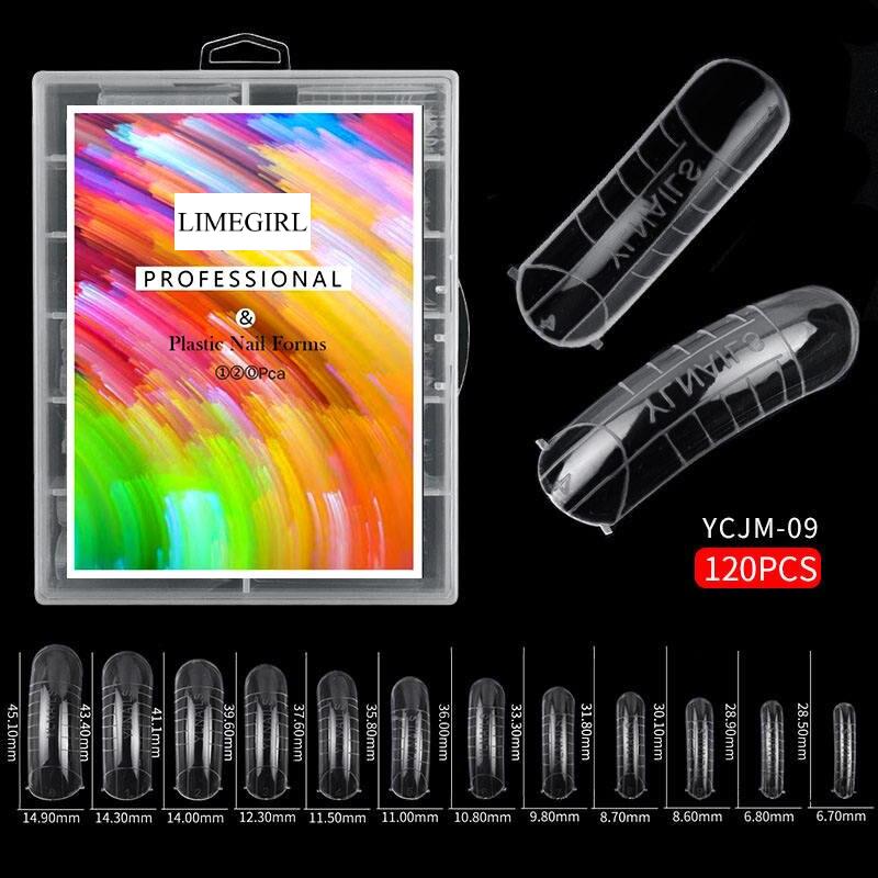 Nail Dual Forms 120Pcs - Limegirlstore