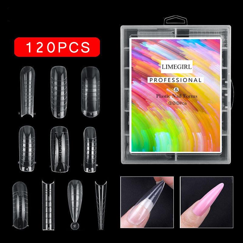 Nail Dual Forms 120Pcs - Limegirlstore