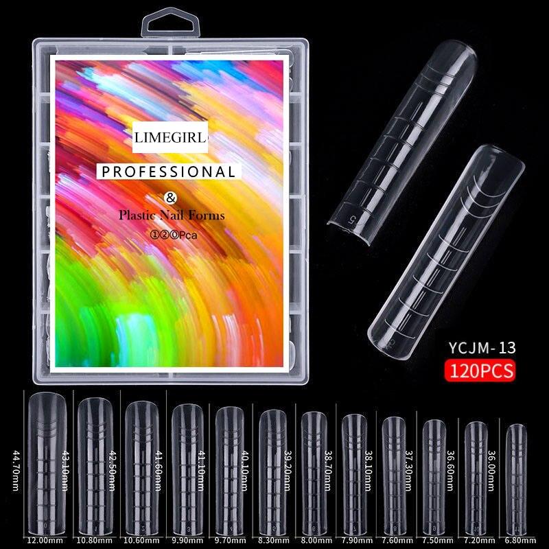 Nail Dual Forms 120Pcs - Limegirlstore