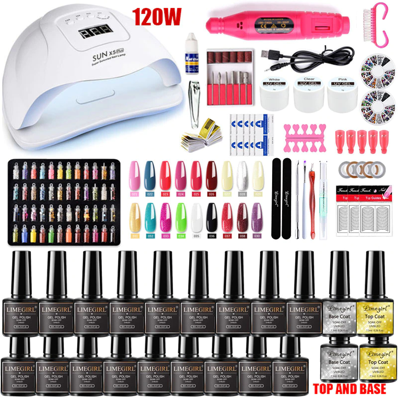 Limegirl Professional Nail Kit For Home Salon - Limegirlstore
