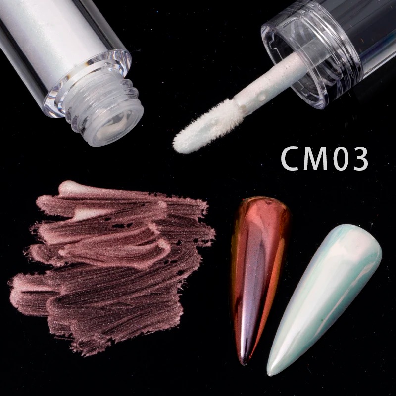 Chrome Mirror Liquid Tubes For Metallic Finish Nails - Limegirlstore